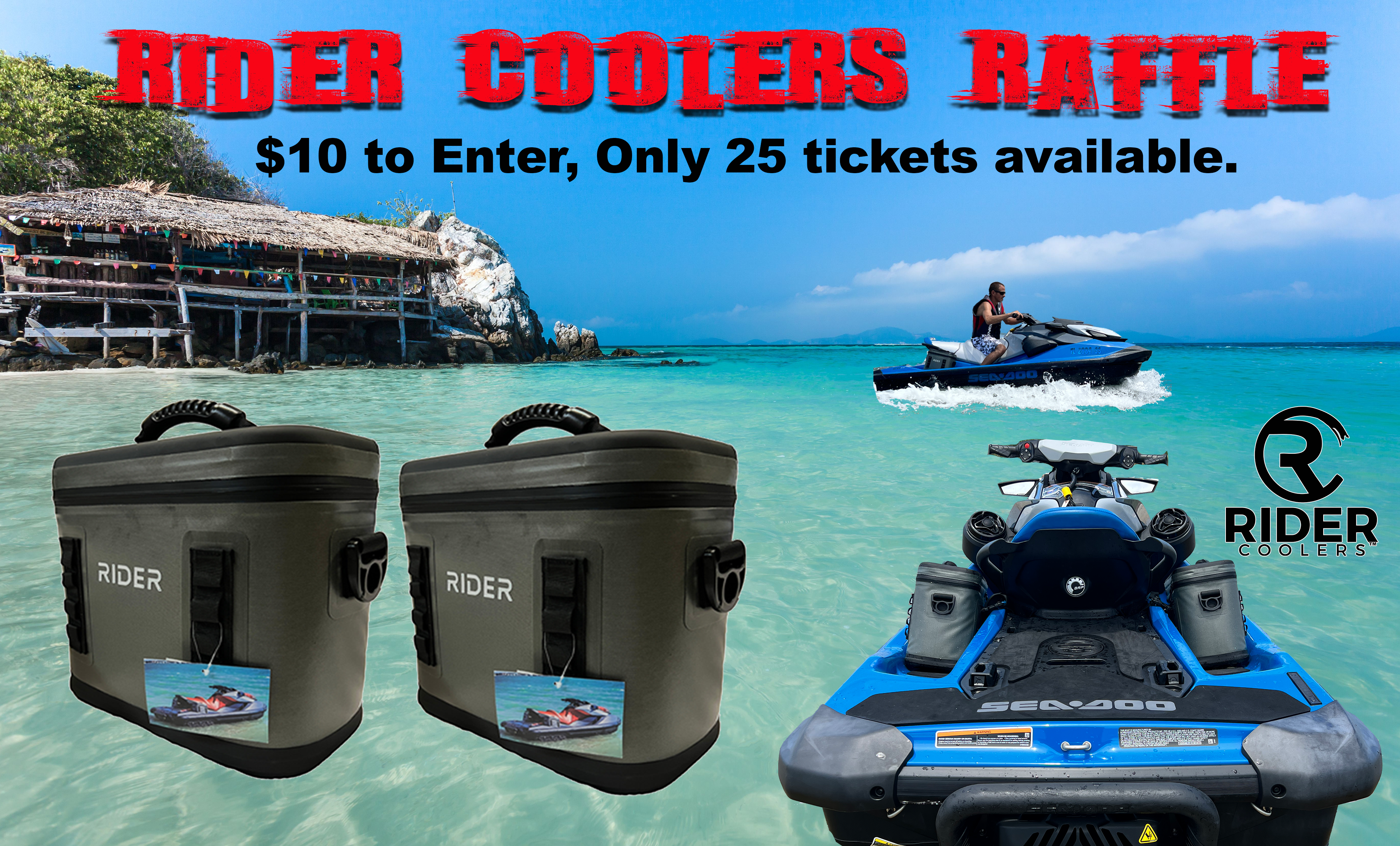 Rider PWC Coolers Raffle – Rider Coolers Jet Ski Coolers PWC Coolers