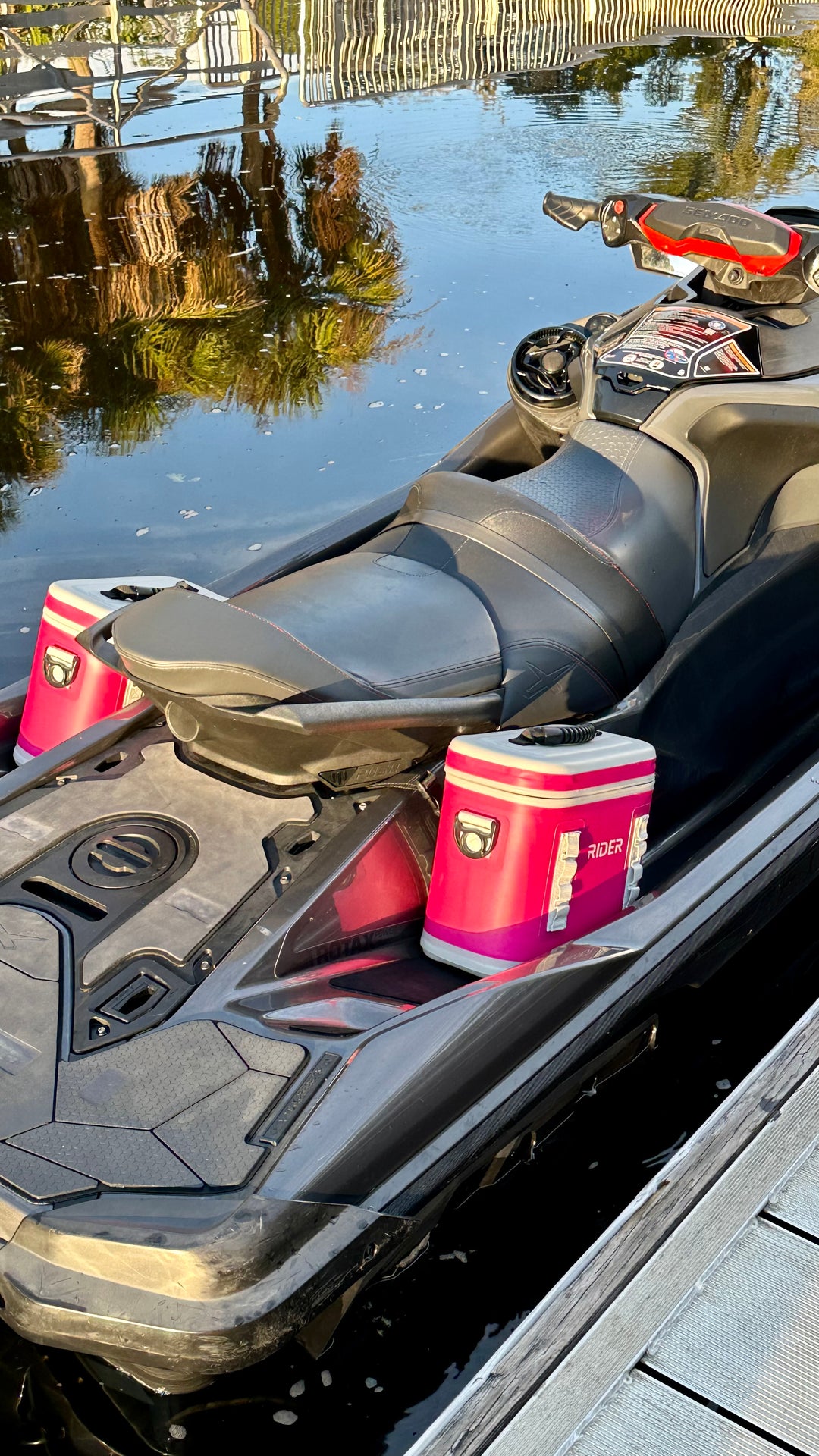 Pink Rider PWC Coolers Jet Ski Coolers Set of 2 – Rider Coolers Jet Ski ...
