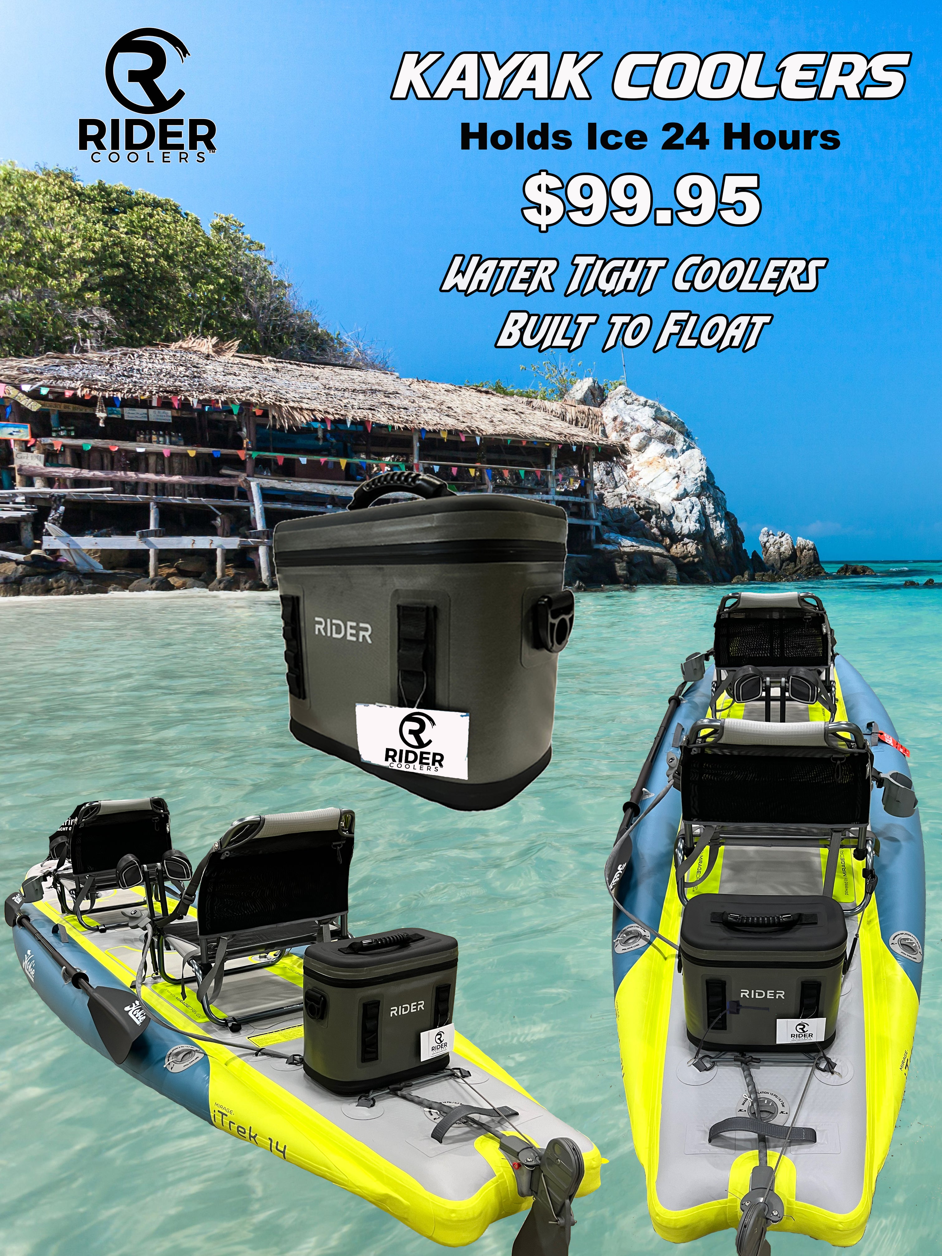 Rider Coolers Kayak Cooler Built To Float – Rider Coolers Jet Ski ...