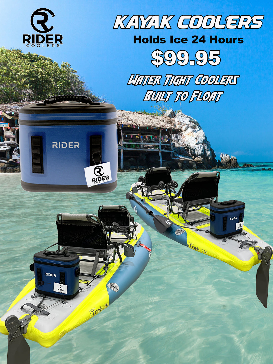 Rider Coolers Kayak Cooler Built To Float – Rider Coolers Jet Ski ...