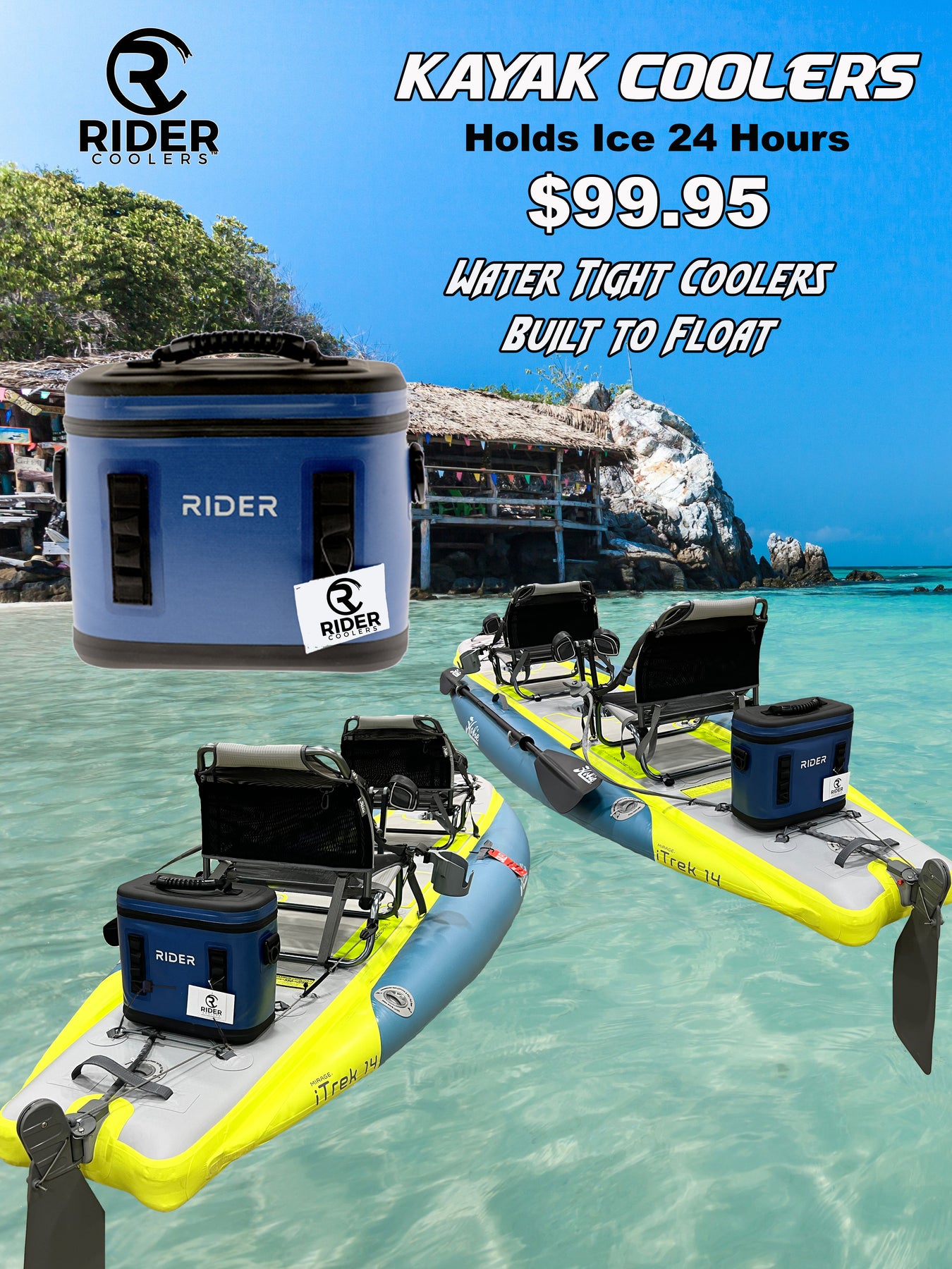 Rider Coolers Kayak Cooler Built To Float – Rider Coolers Jet Ski ...